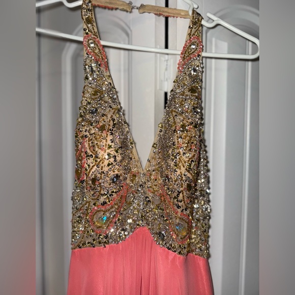 Night Moves | Dresses | Night Moves Pink Sequin Embellished Prom Gown ...